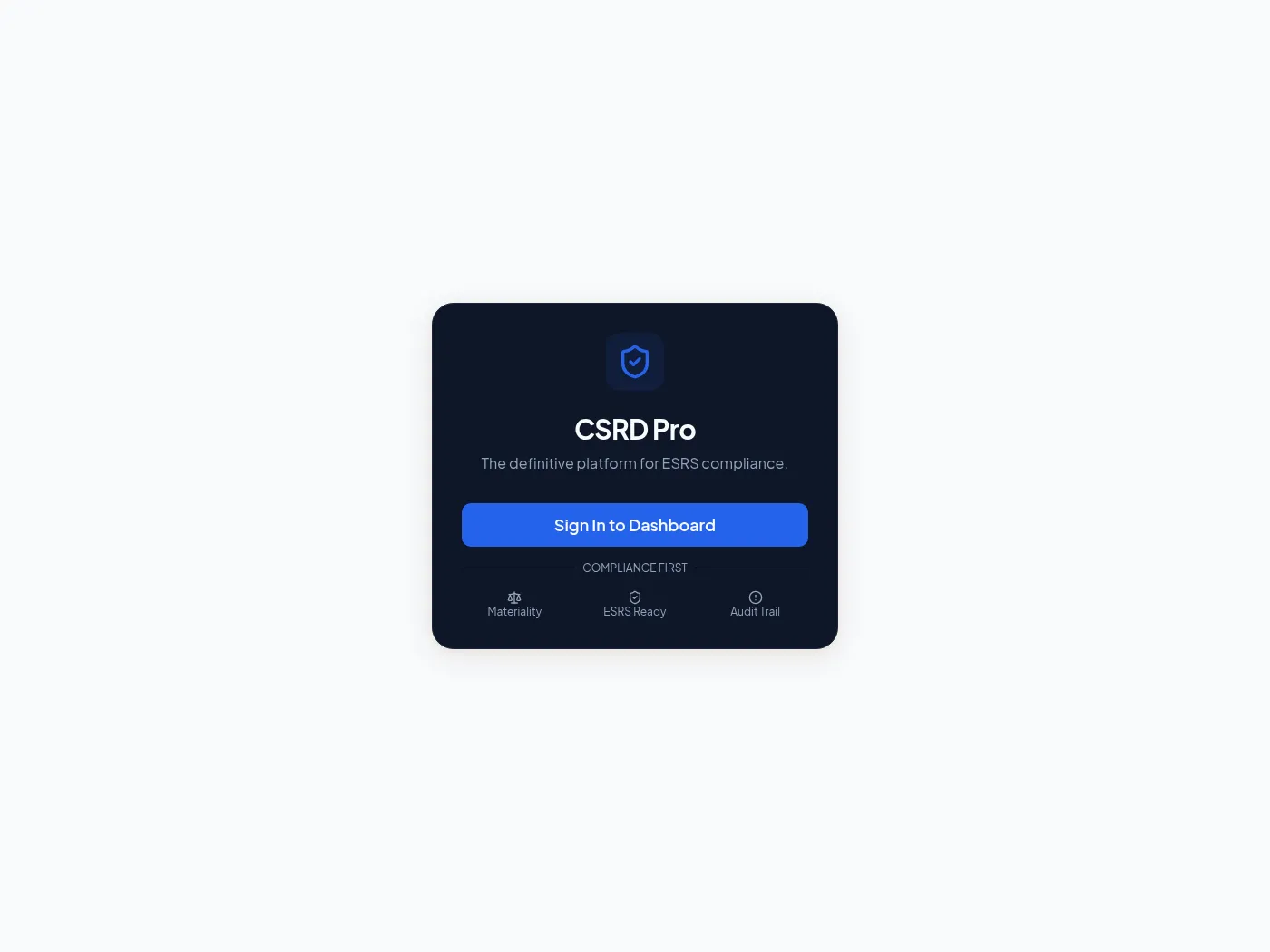 CSRD Report Prep SaaS