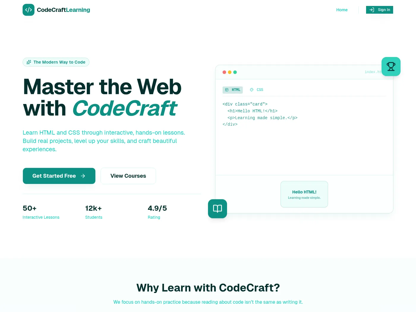 CodeCraft Learning