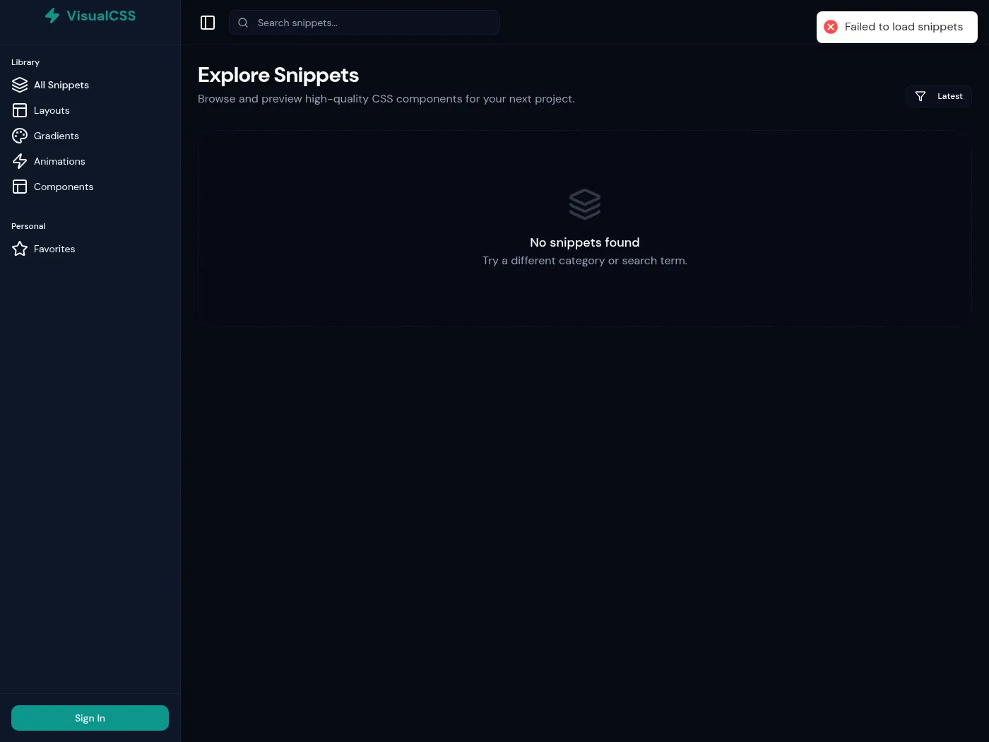 Visual CSS Collection