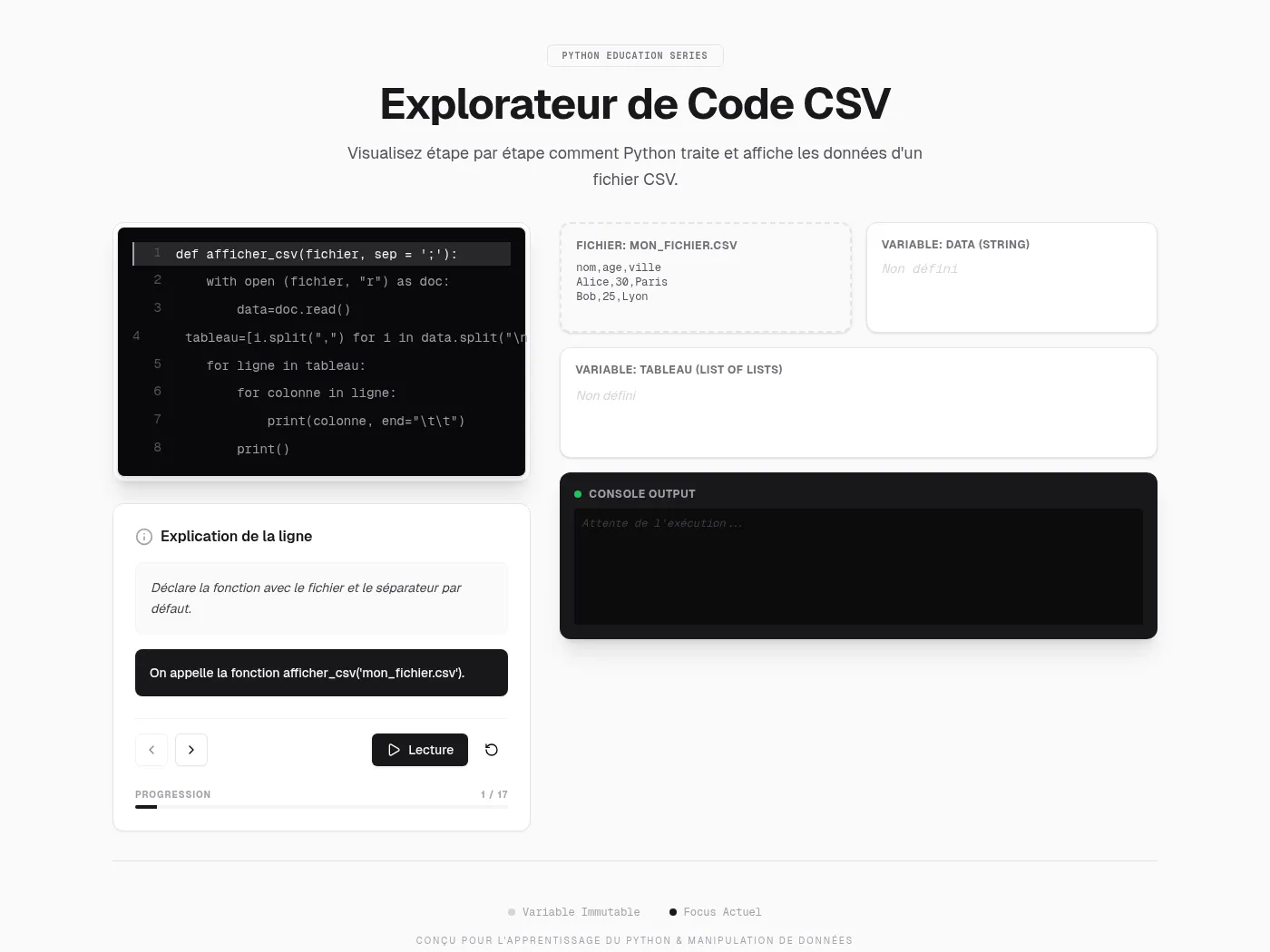 CSV Display Explainer