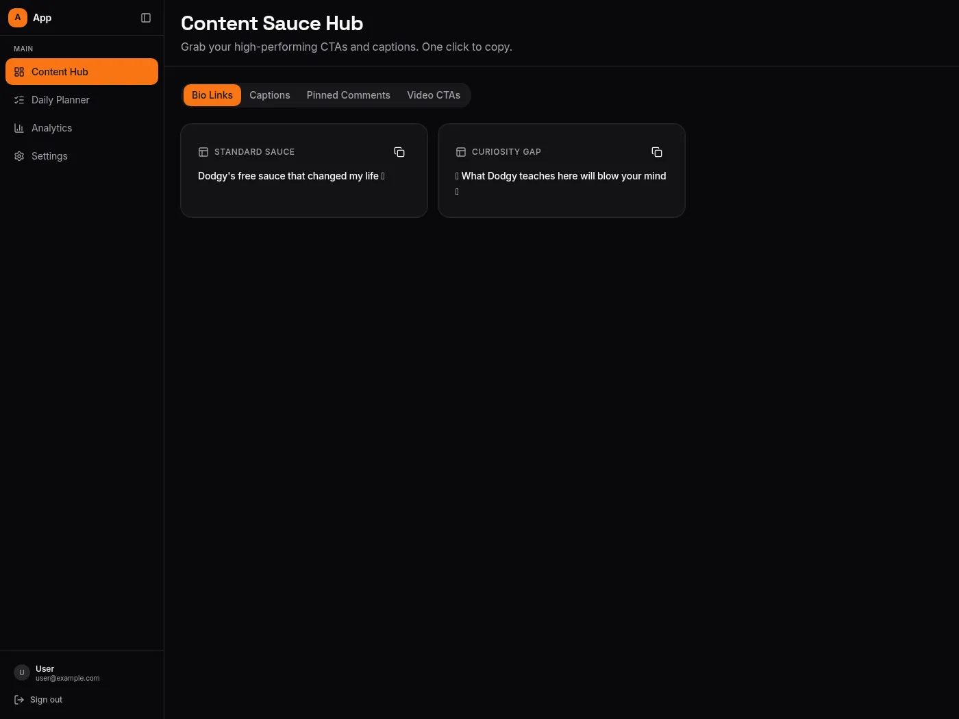 Social CTA System