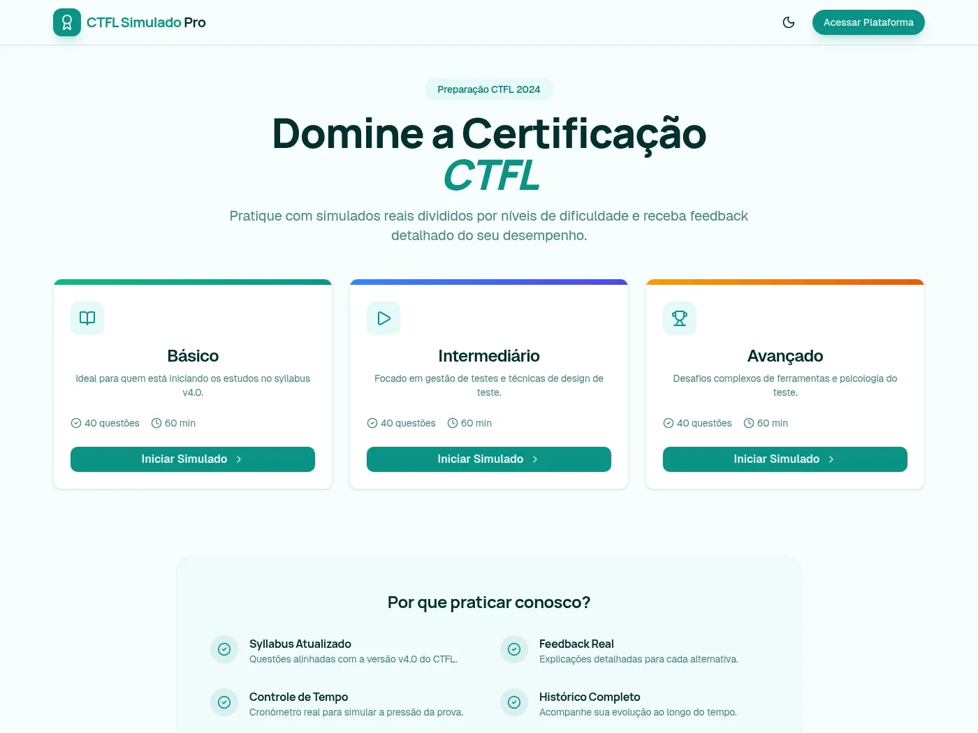 CTFL Simulado Pro