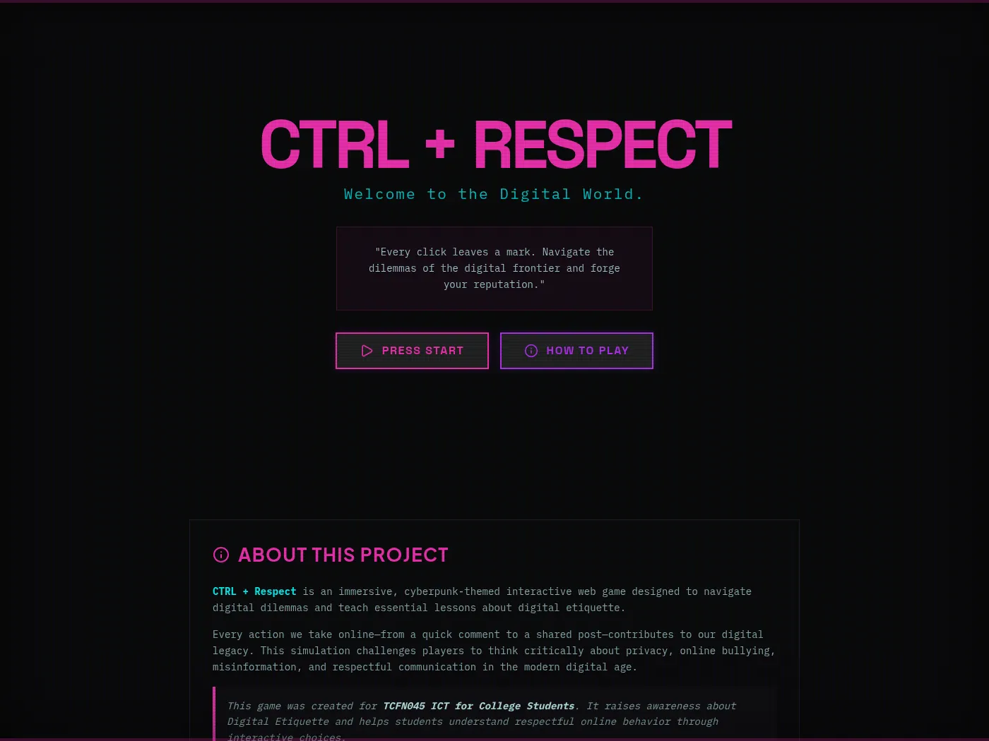 CTRL + Respect
