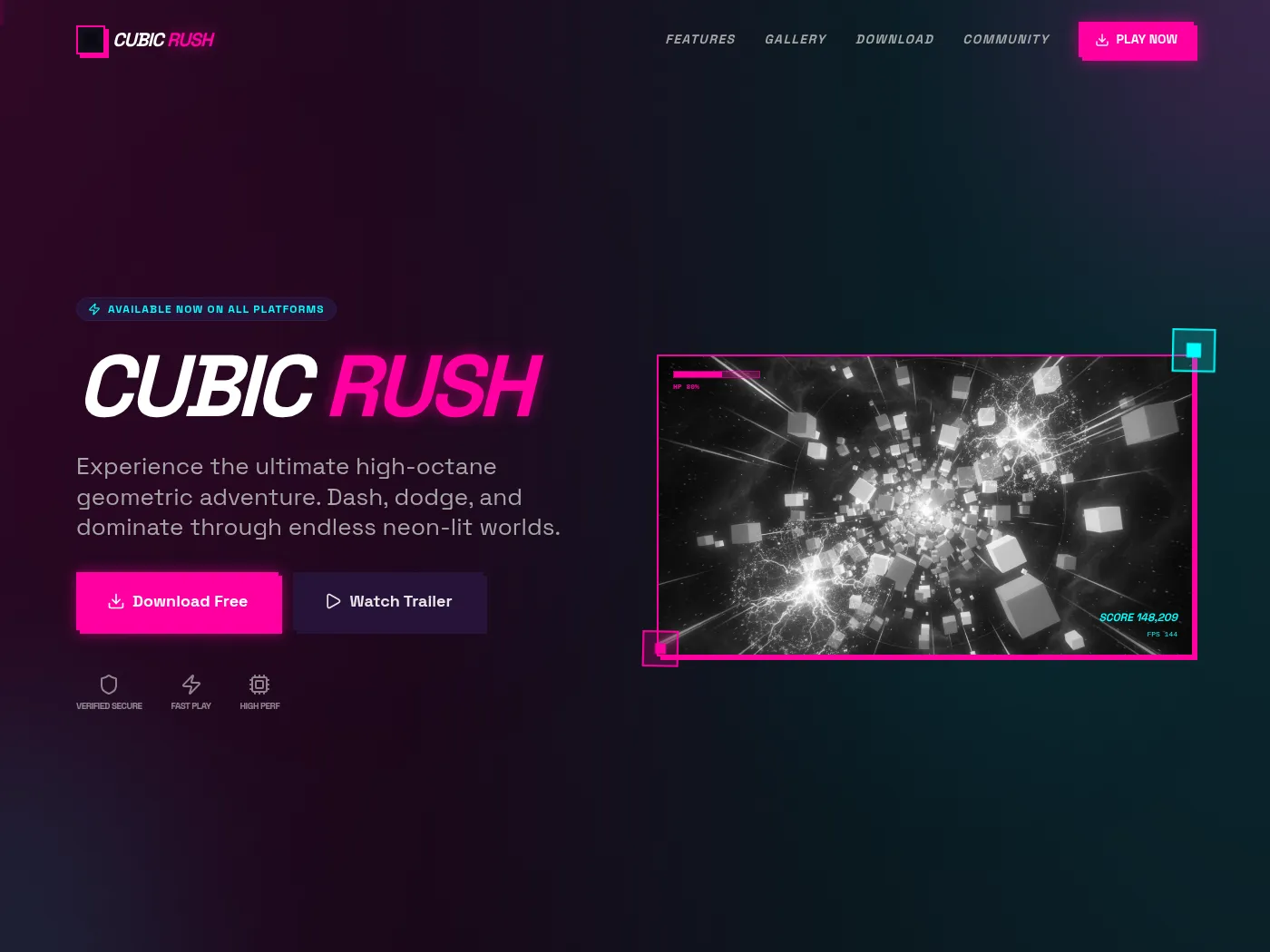 Cubic Rush Game Site