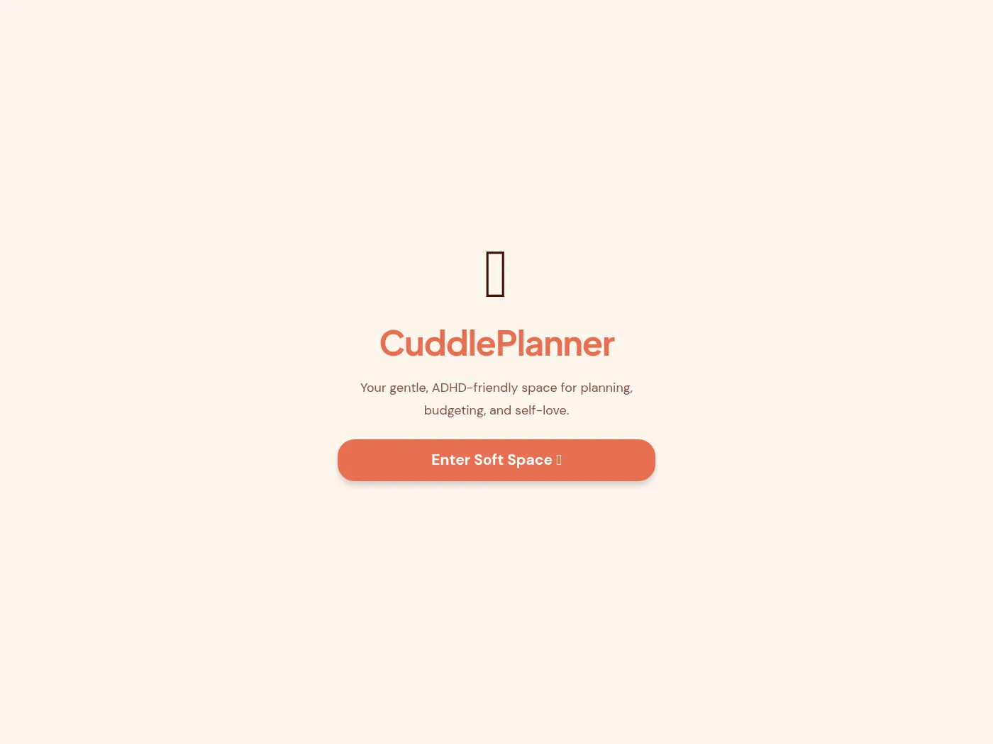 My CuddlePlanner