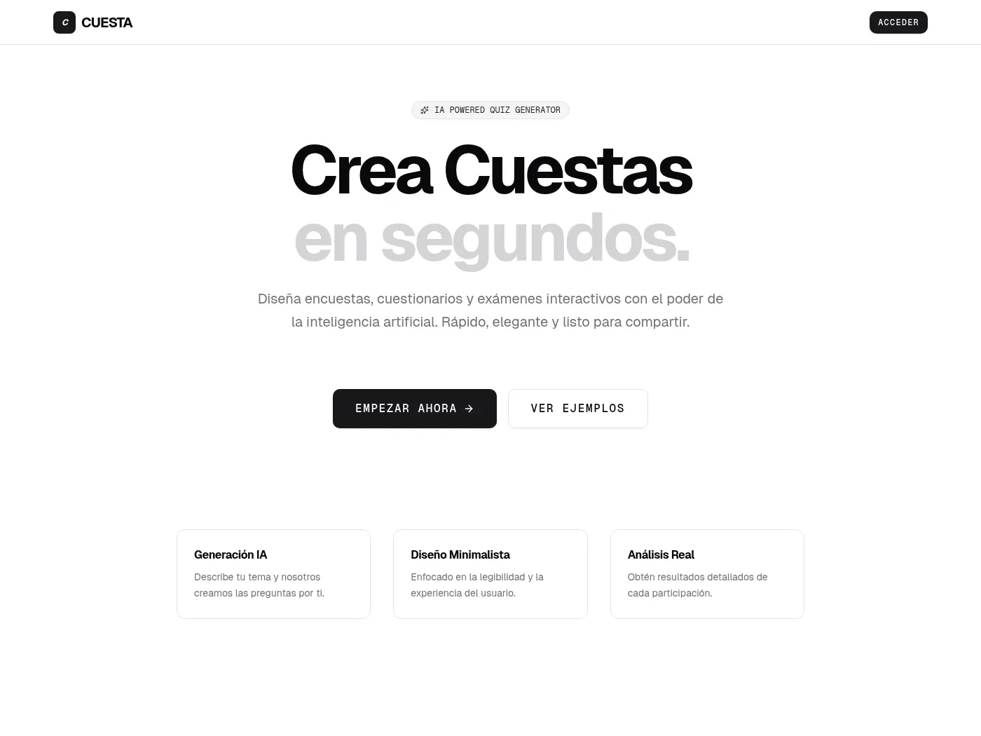 Cuesta Generator
