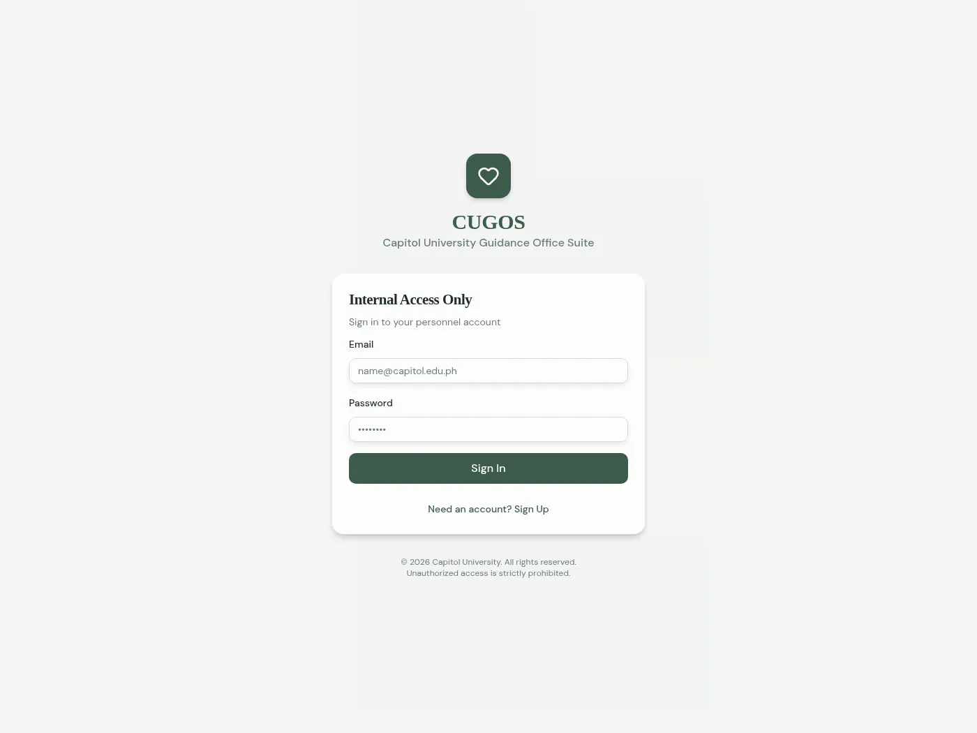 CUGOS Guidance Office Suite