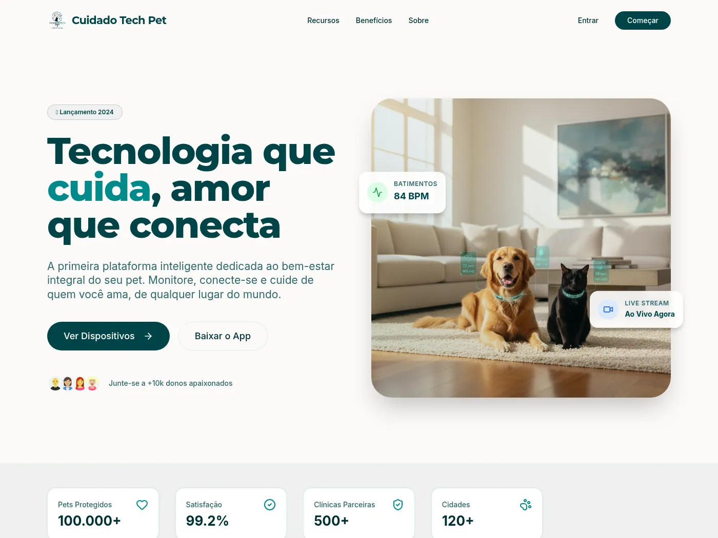 Cuidado Tech Pet Site