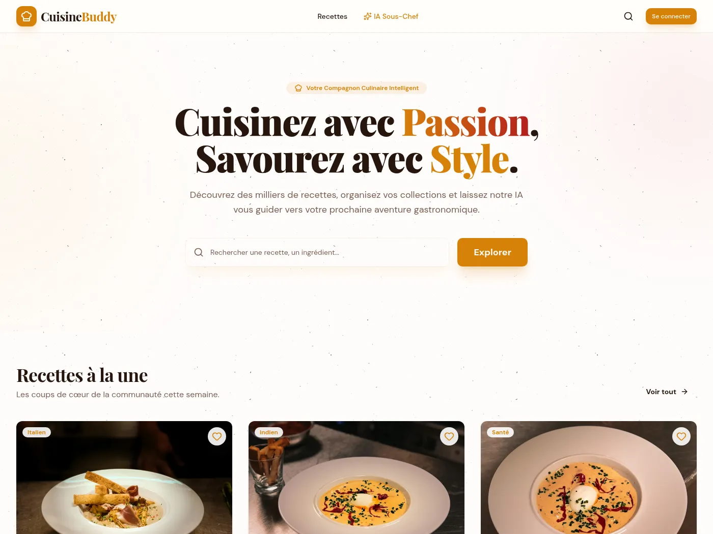Cuisine Buddy App