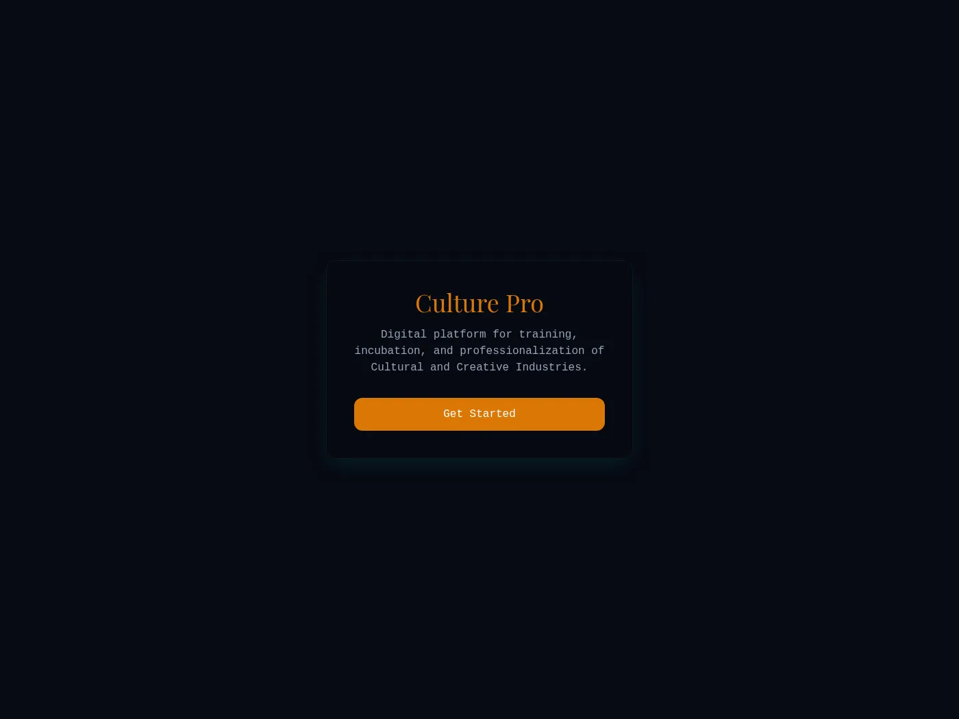 Culture Pro Platform