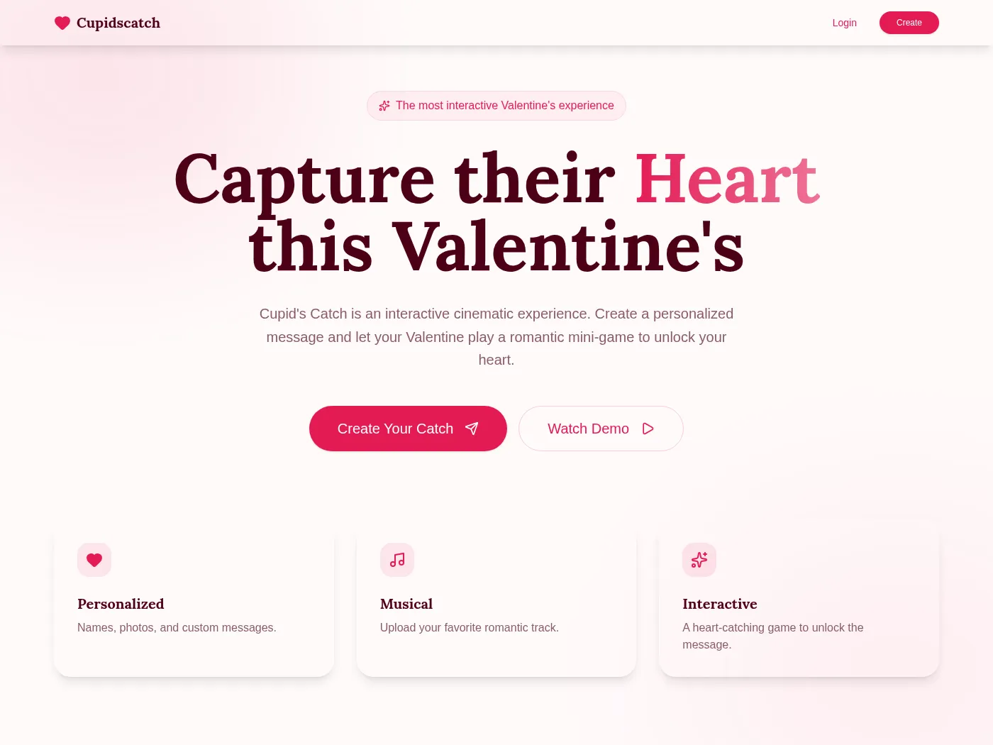 Cupid's Catch Web App
