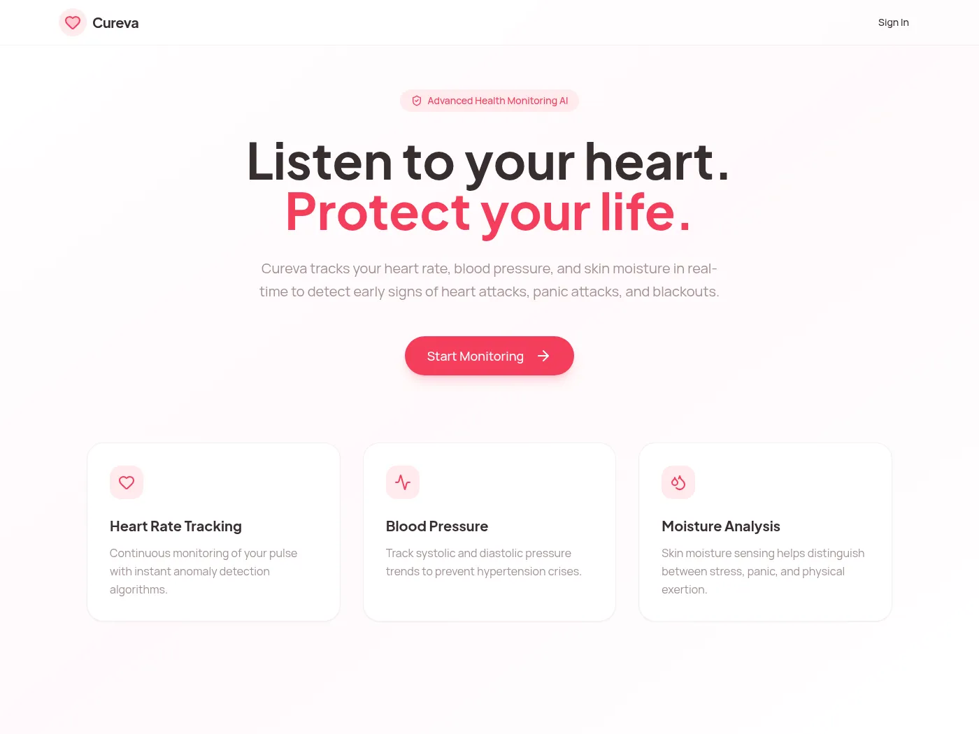 Cureva Health Monitor