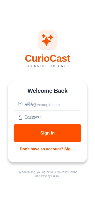 CurioCast Socratic Explorer