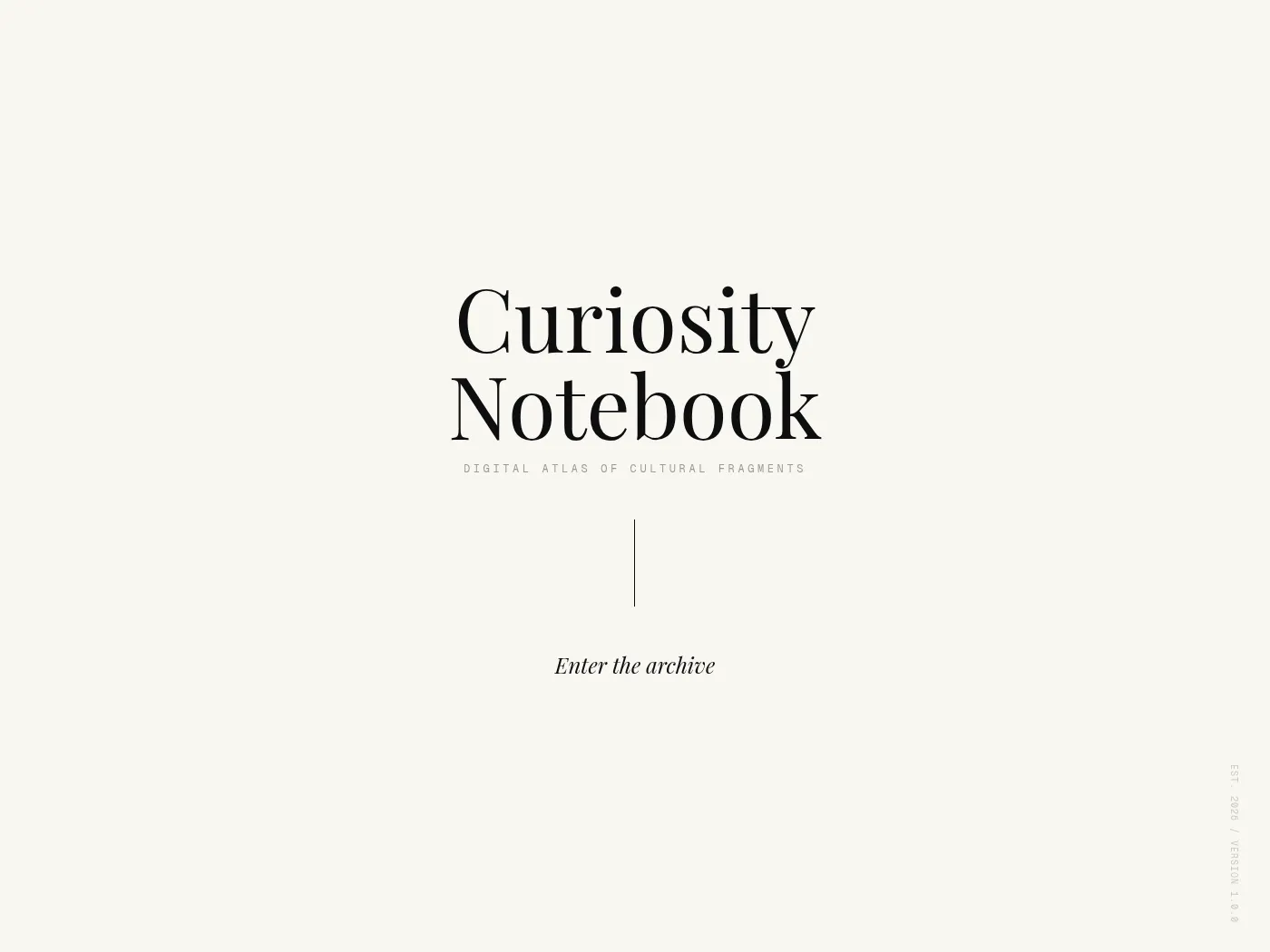 Curiosity Notebook Atlas