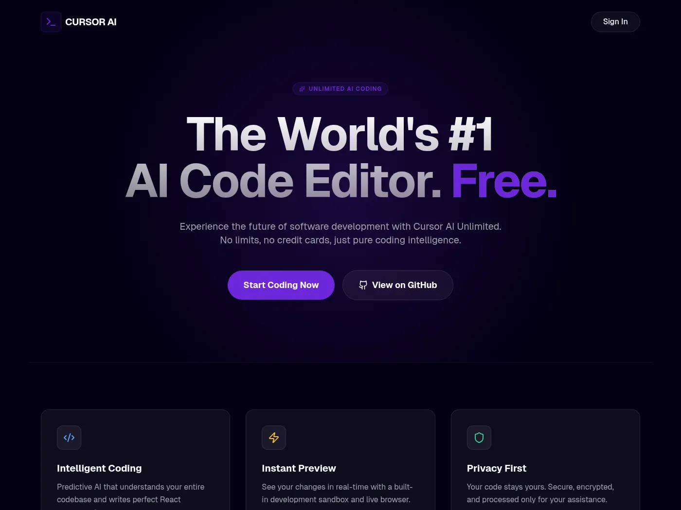 Cursor AI Unlimited