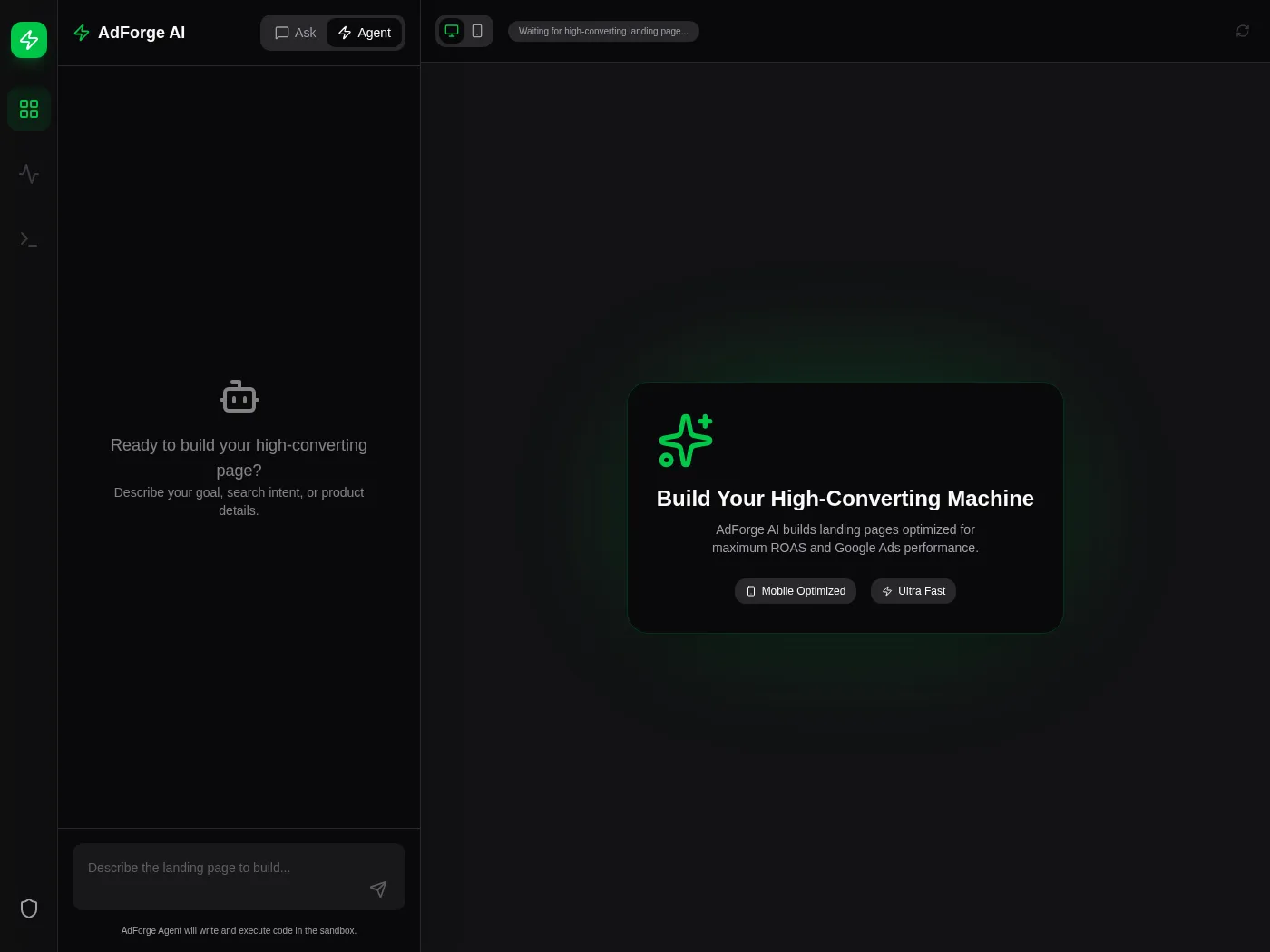 Cursor AI Landing Builder