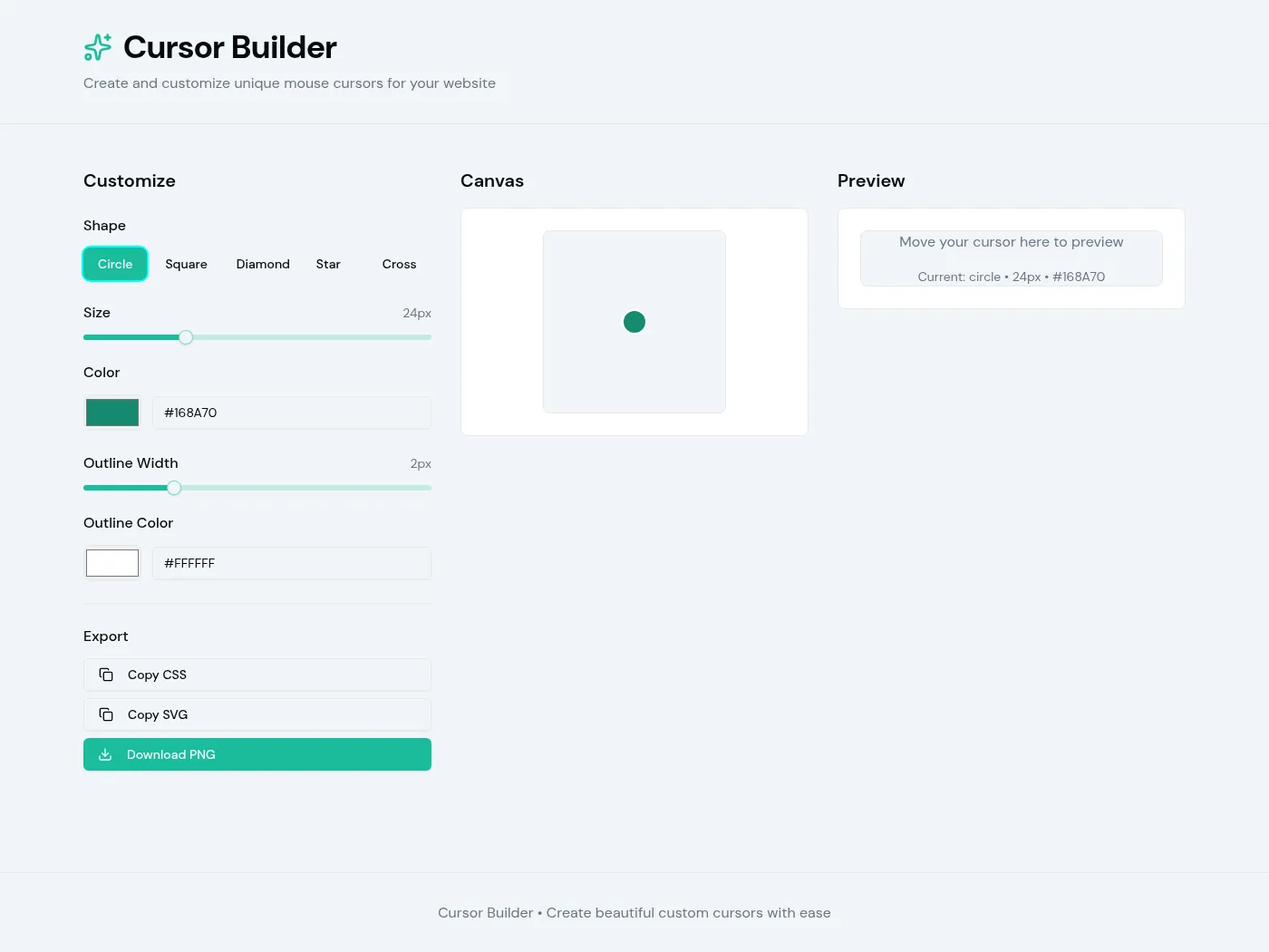 Cursor Builder