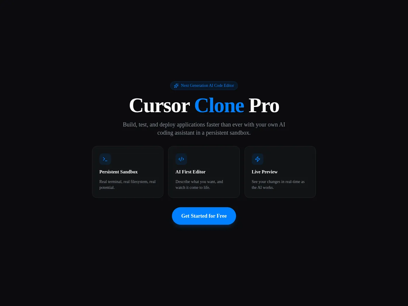 Cursor Clone Pro