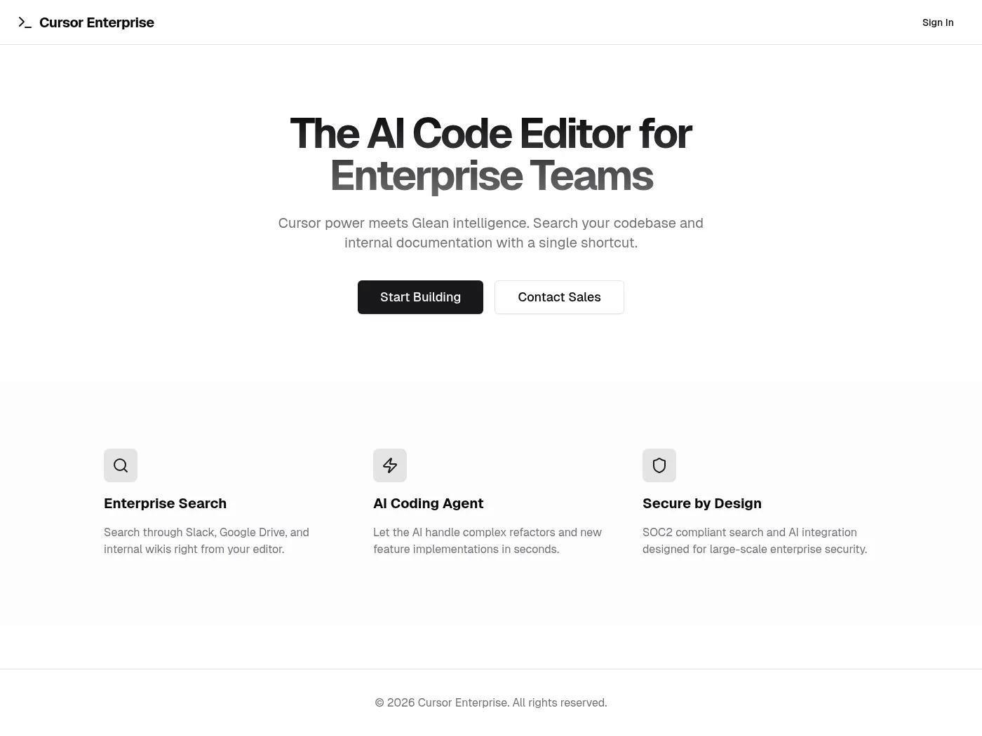 Enterprise Cursor Clone