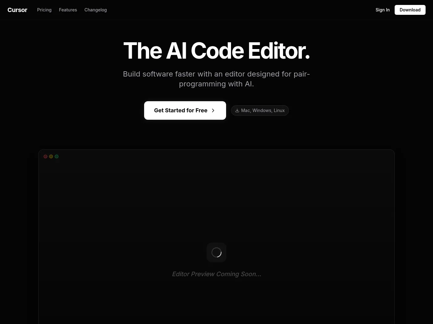 Cursor Web Clone