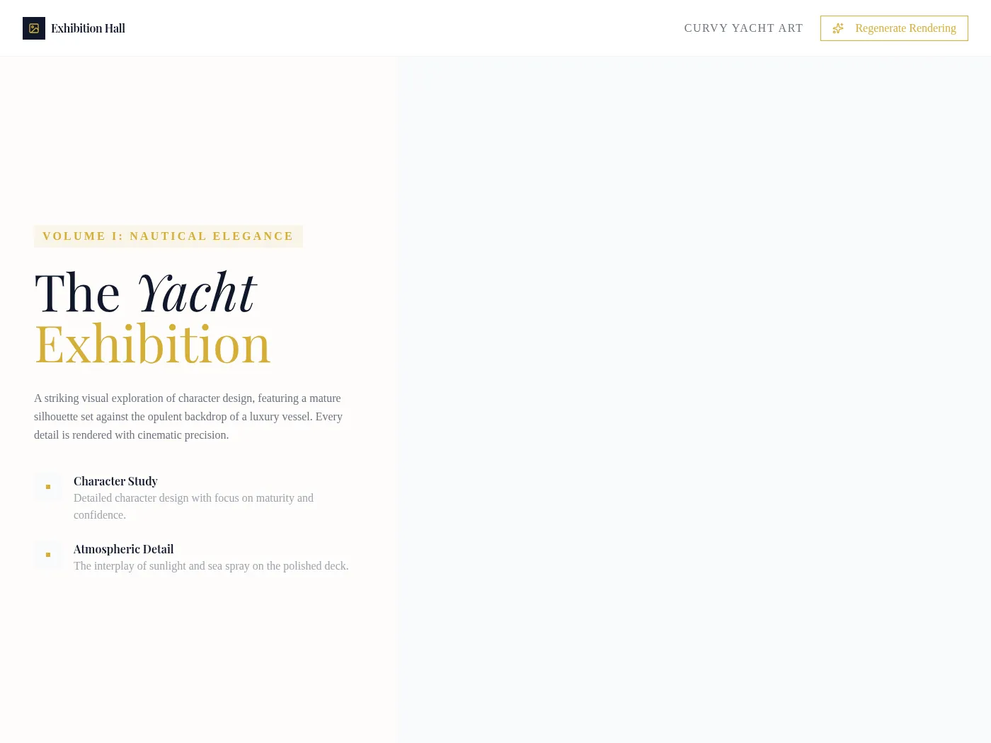 Curvy Woman Yacht Art