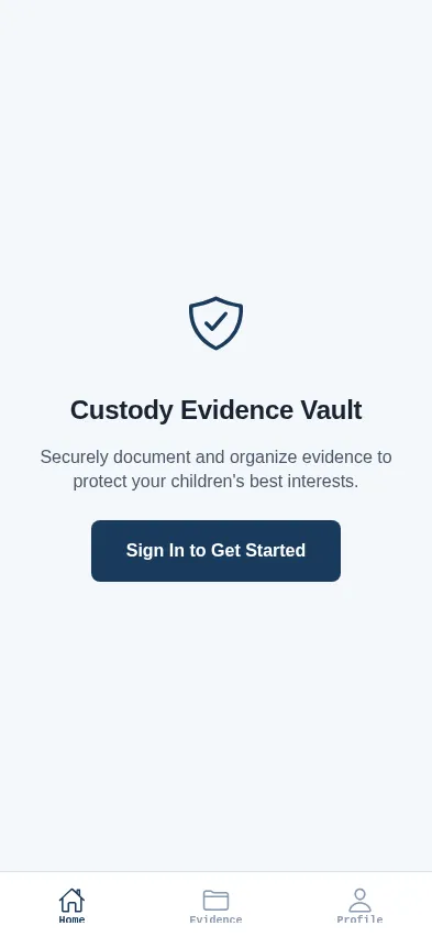 Custody Evidence Vault