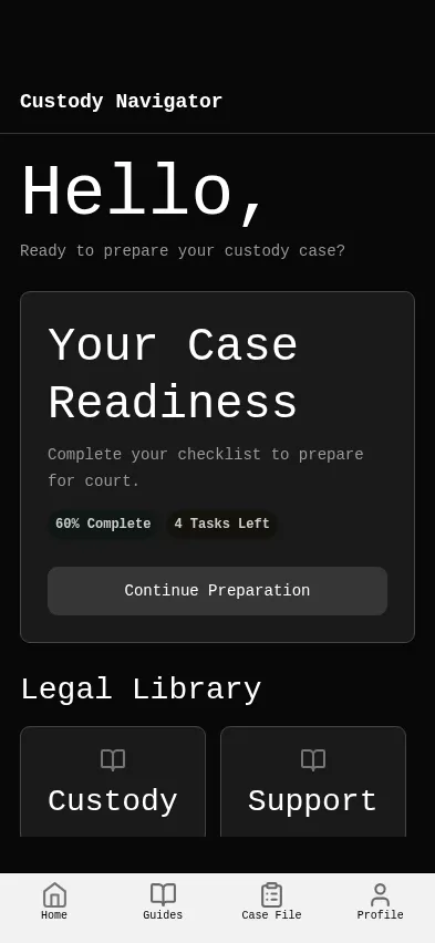Custody Navigator App