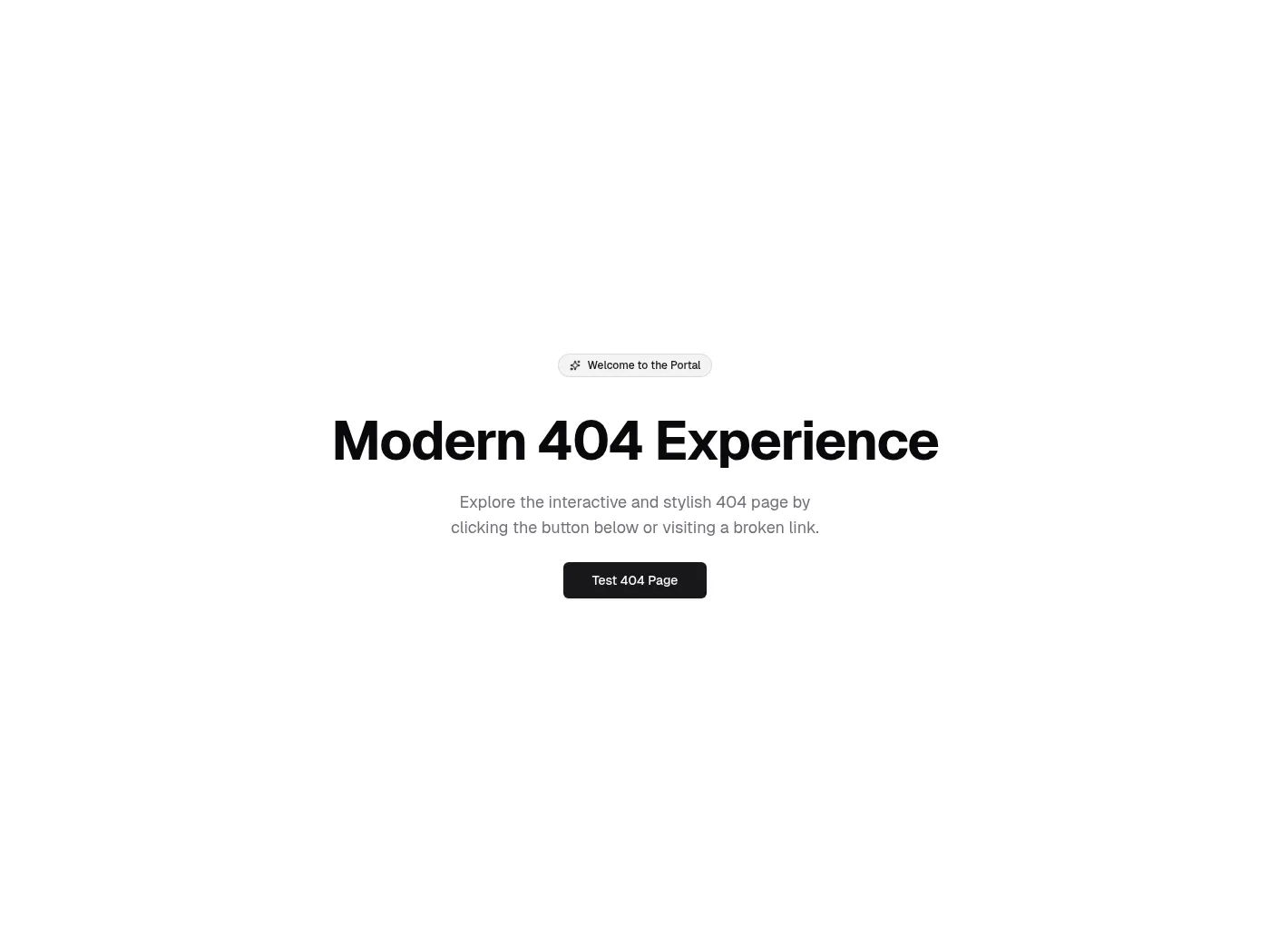 Custom 404 Error Page