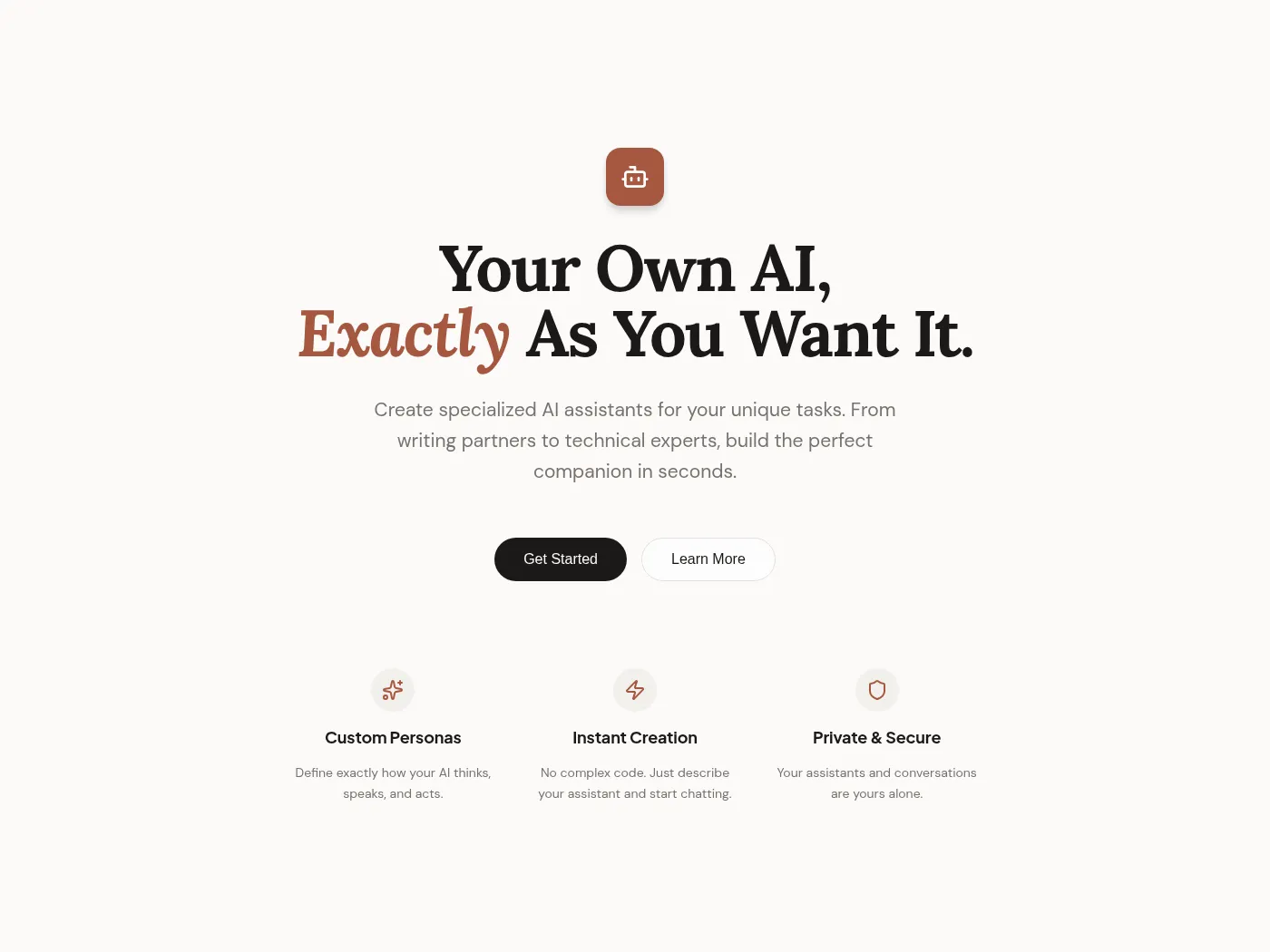 Your Own AI Creator