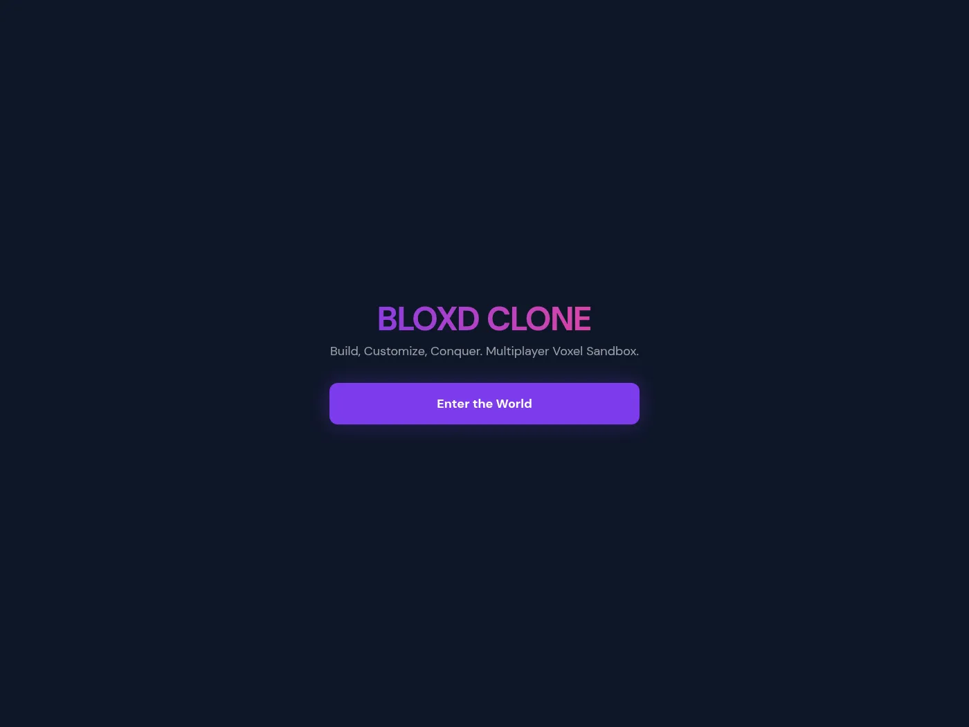 Customizable Bloxd Game