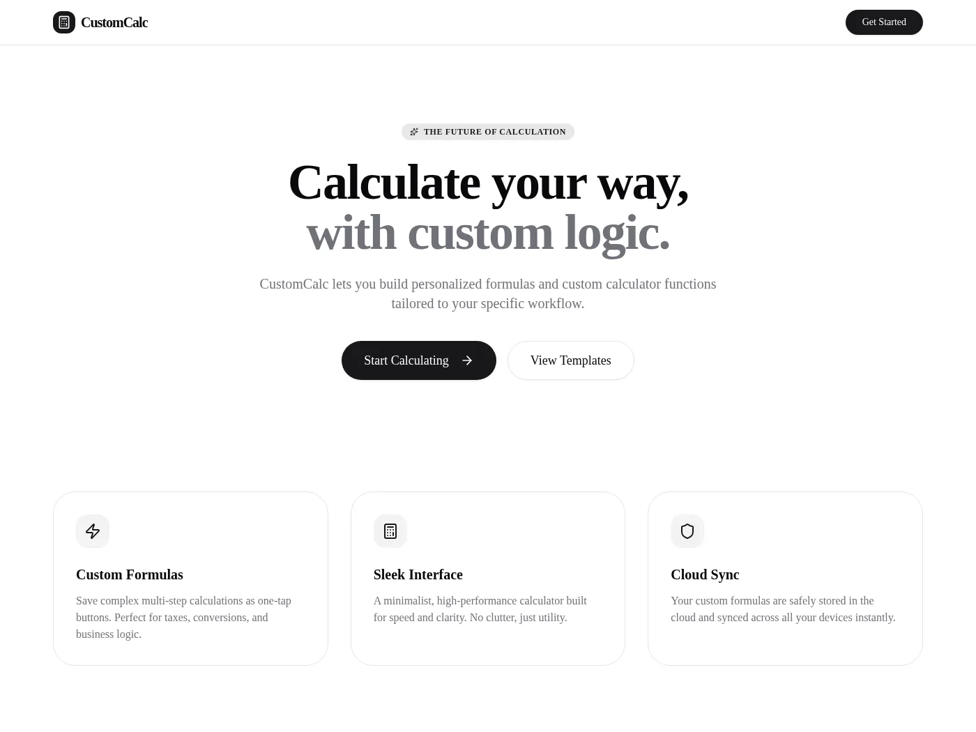 CustomCalc