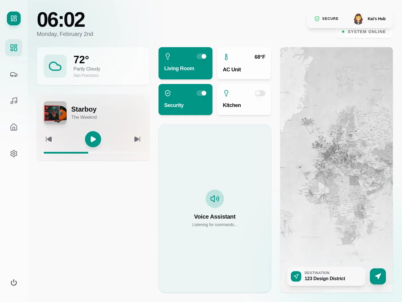 NestHub Car Dashboard