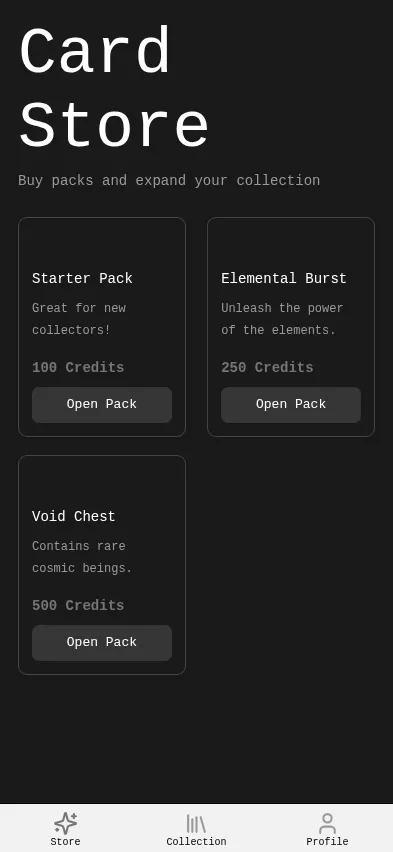 Custom Card Opener