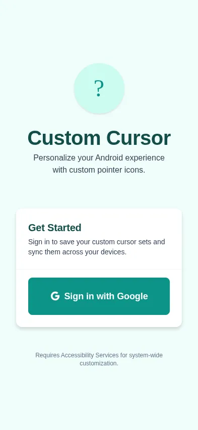 Custom Cursor Android