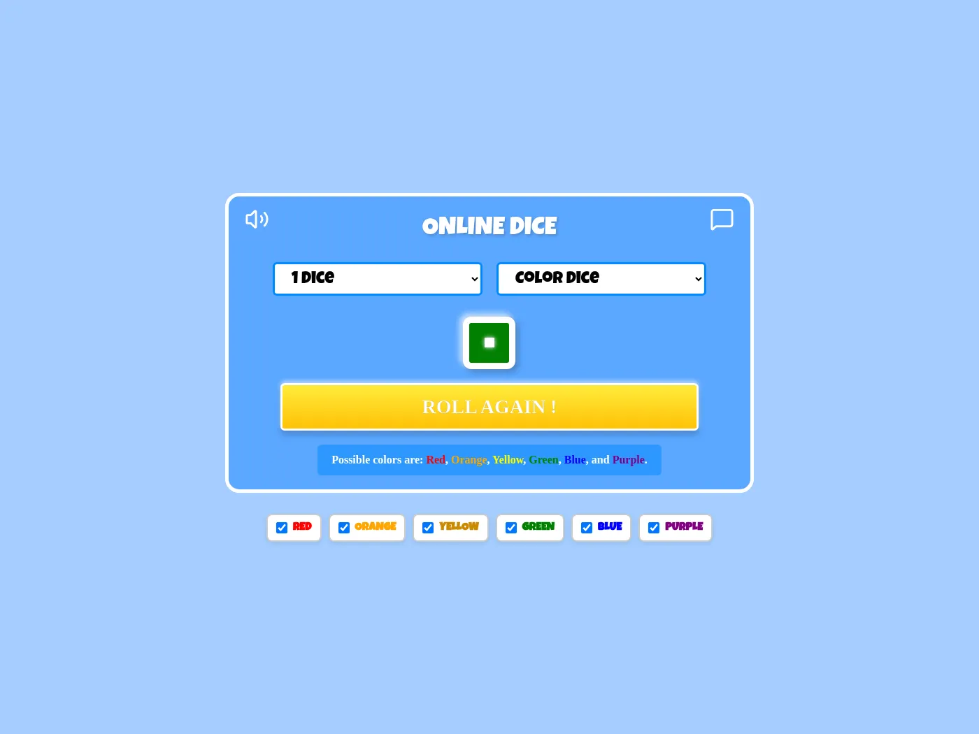 Custom Dice Roller Web