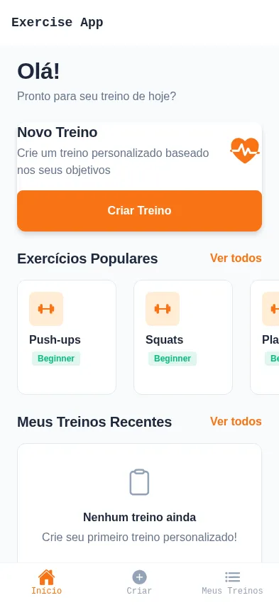 Personalized Exercise App