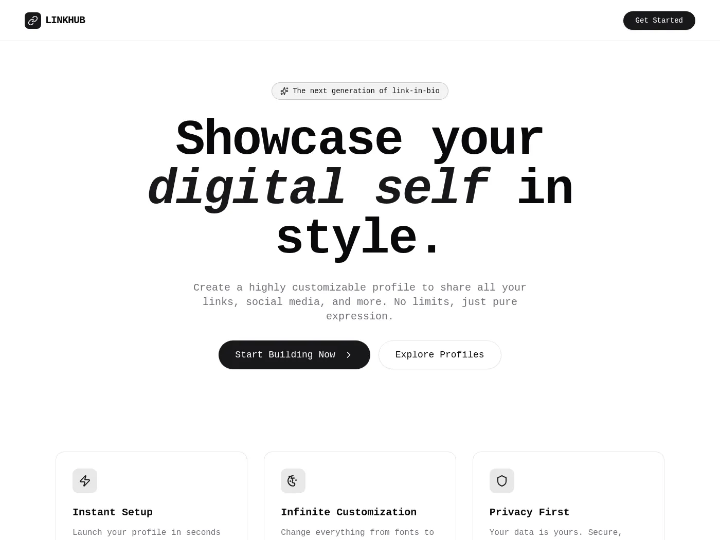 Custom Social Link Hub