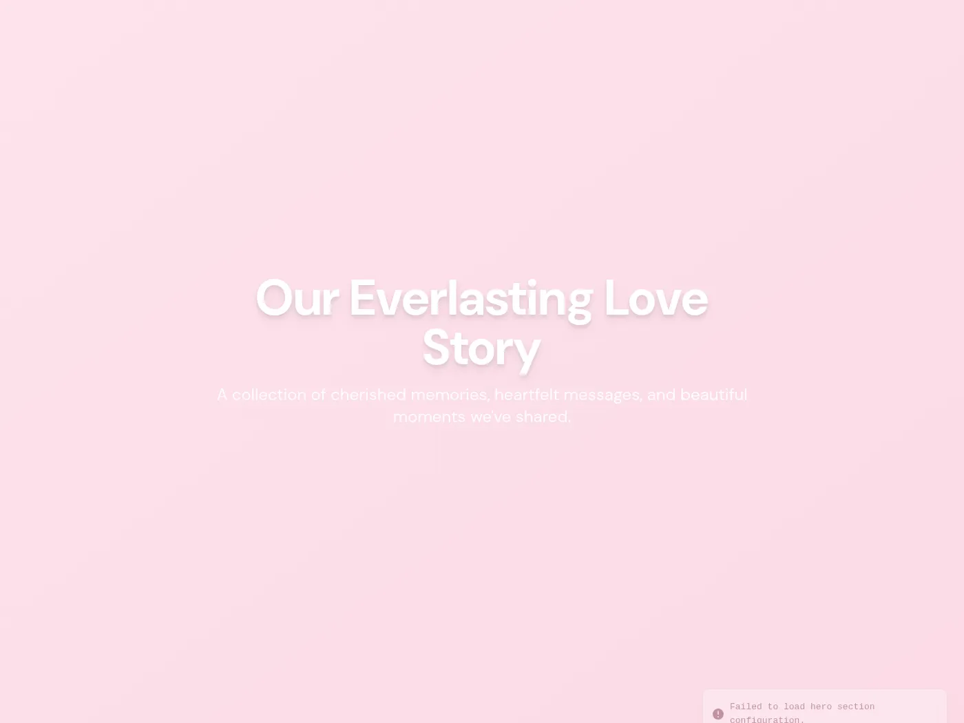 Personalized Love Site