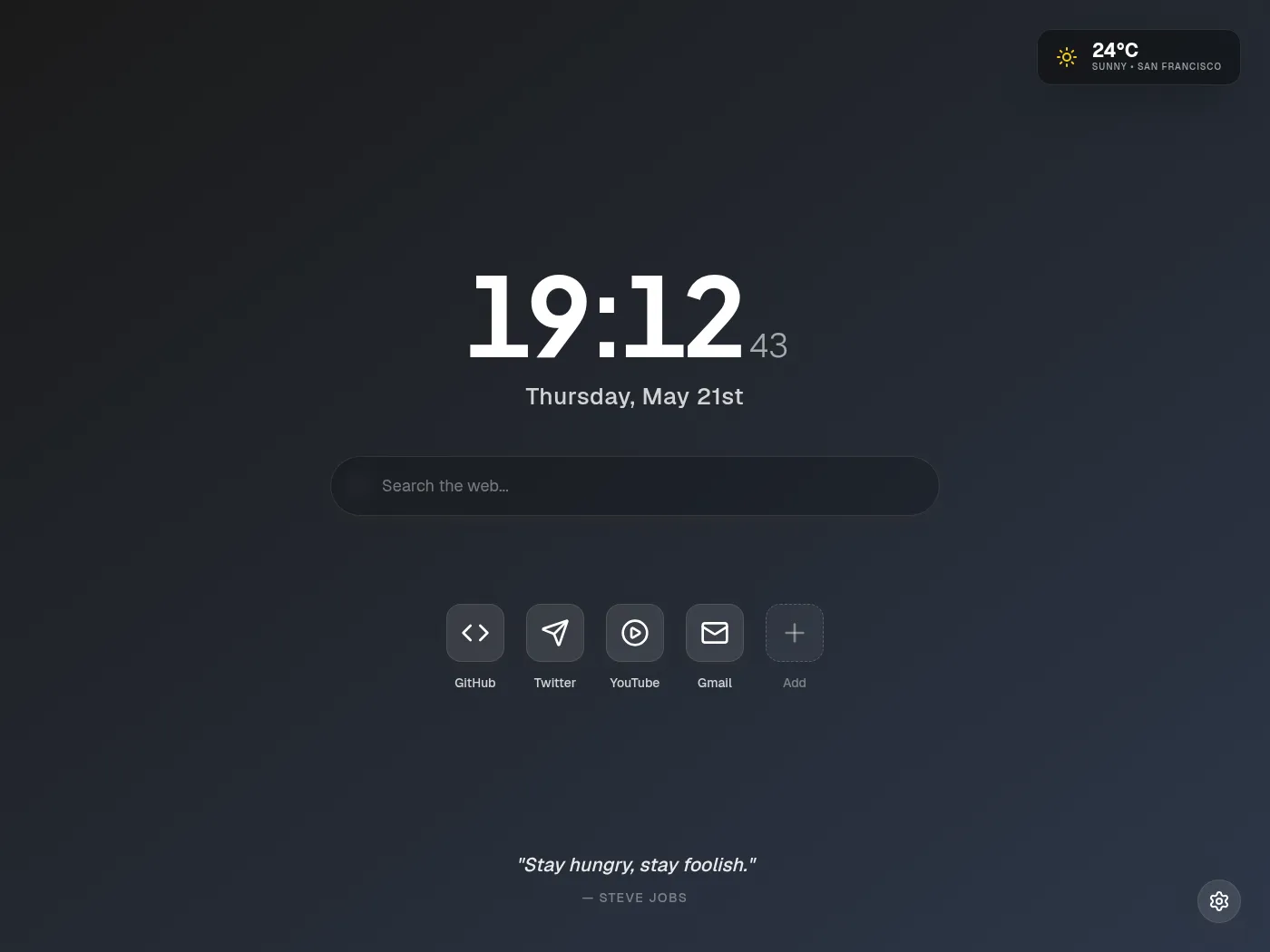 Custom New Tab Extension