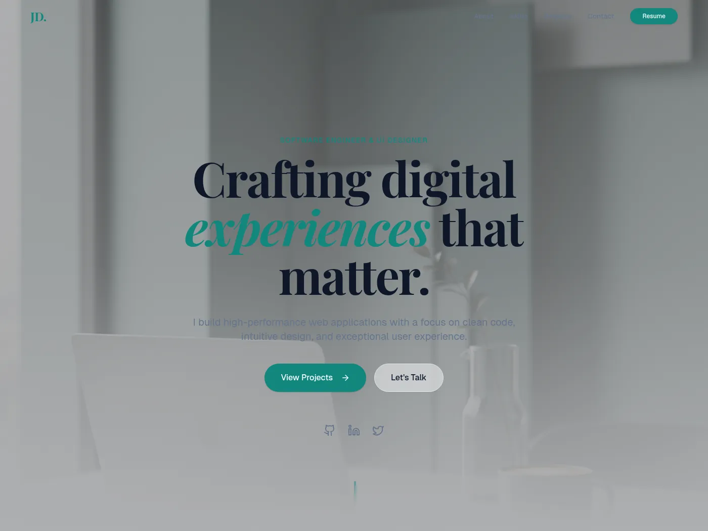 Custom Portfolio Site