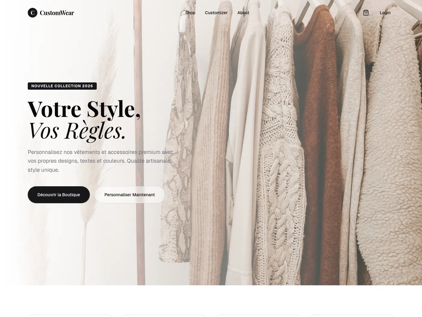 CustomWear Boutique
