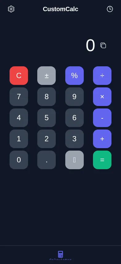 CustomCalc Mobile Calculator