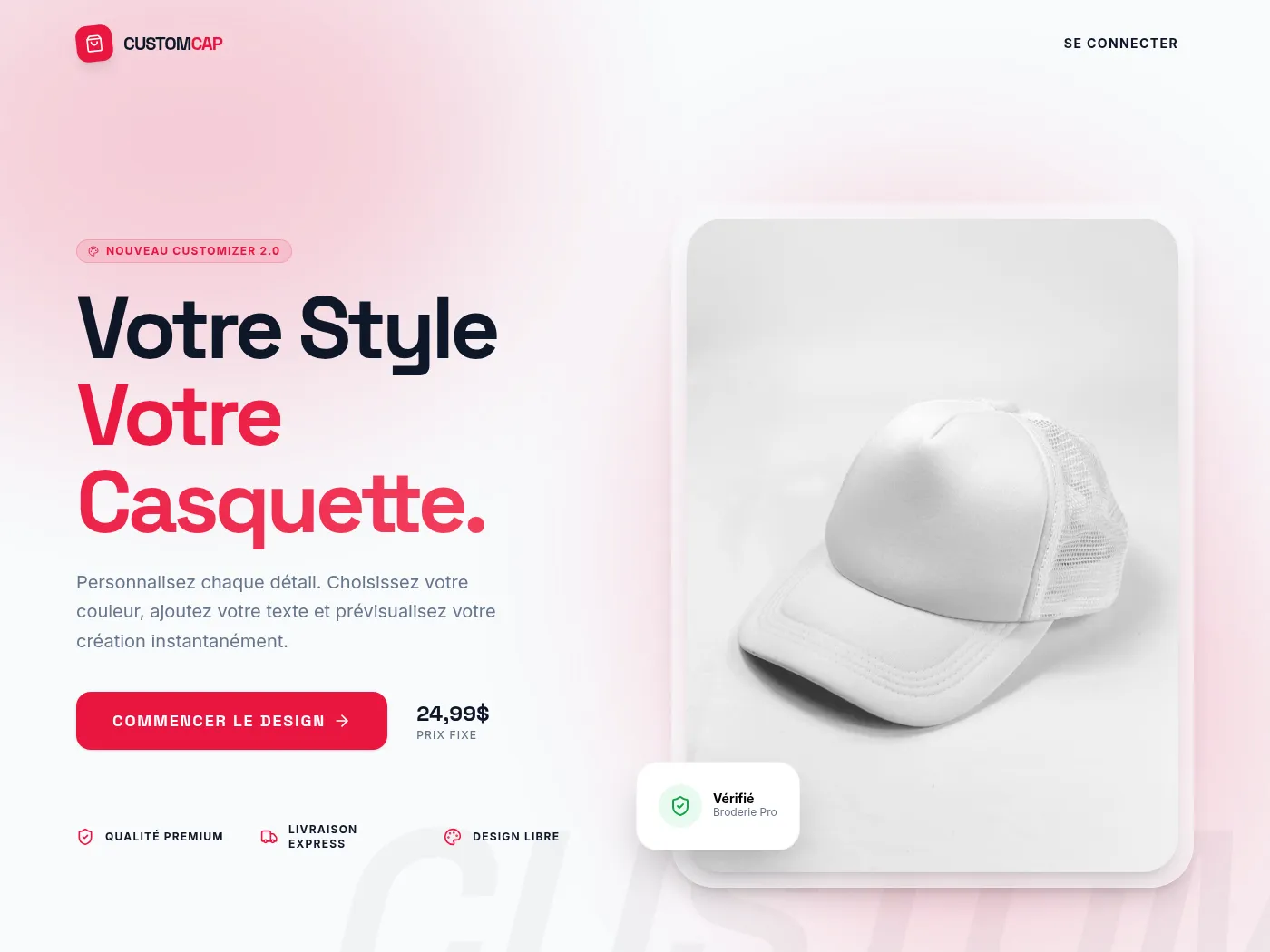 CustomCap Shop
