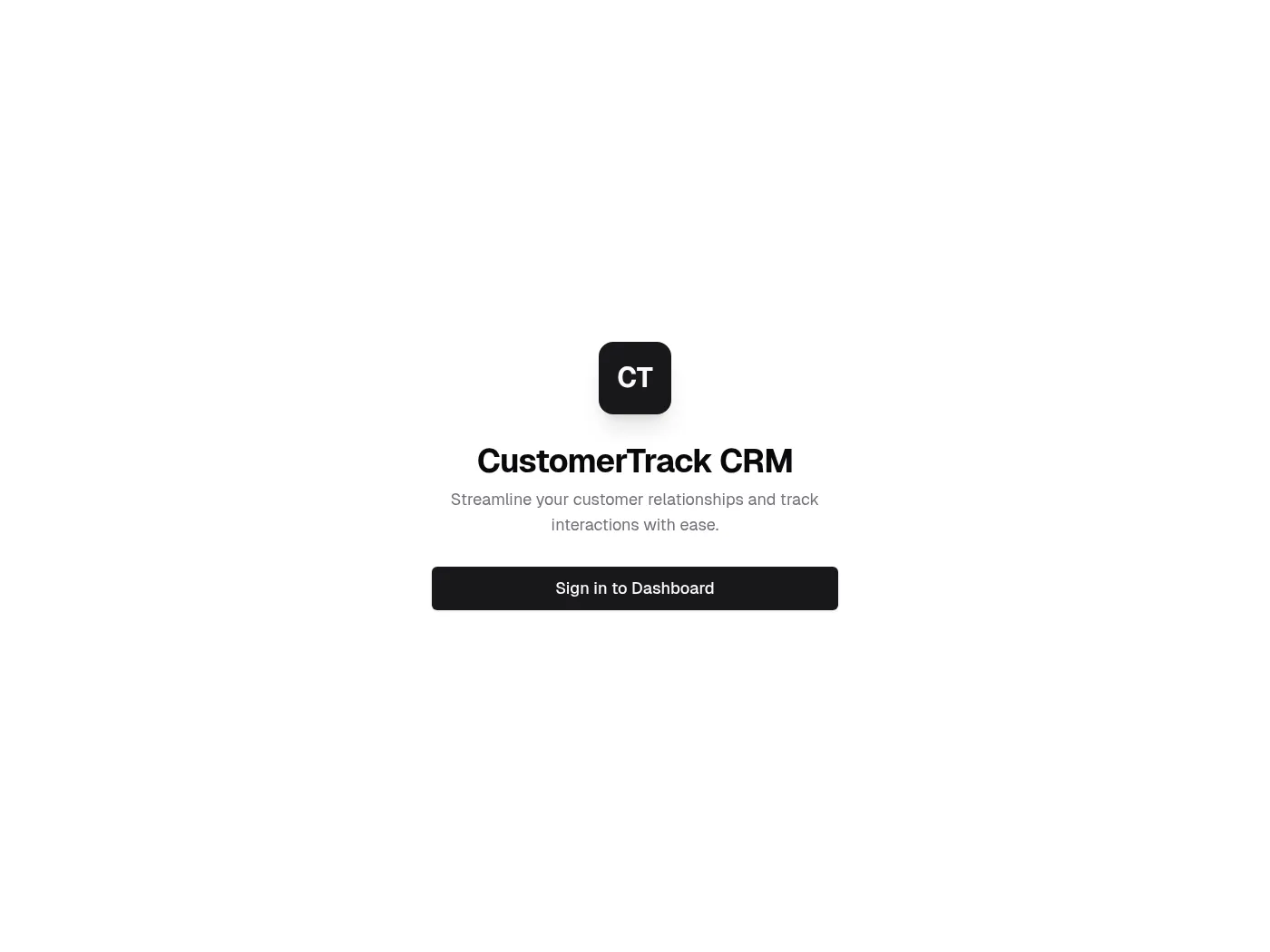 CustomerTrack CRM