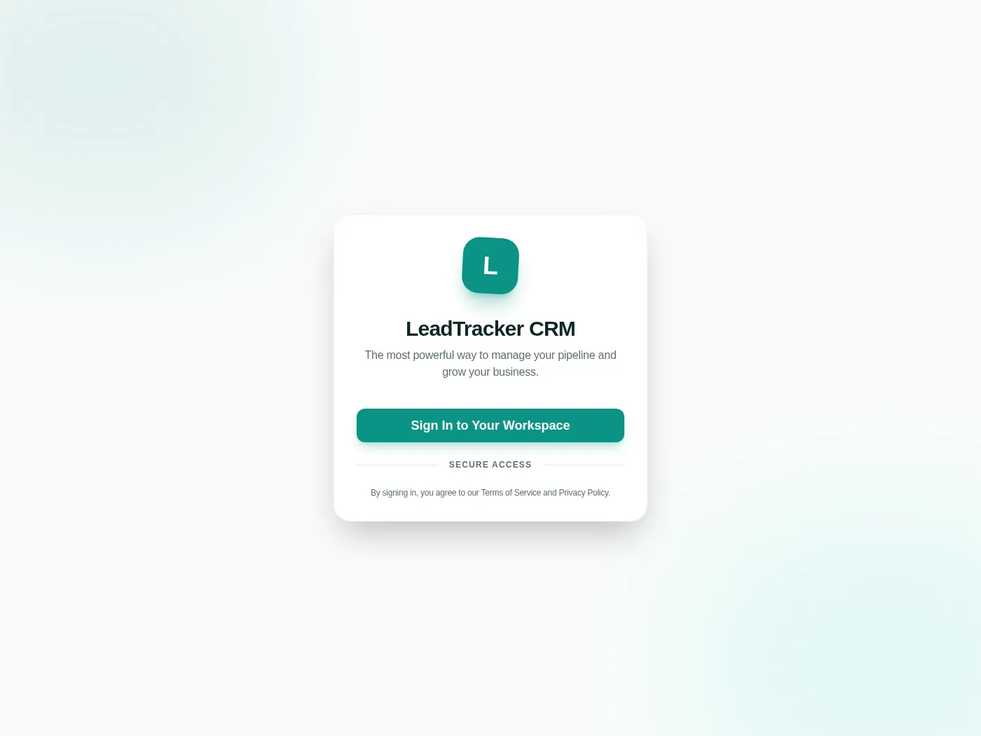 LeadTracker CRM