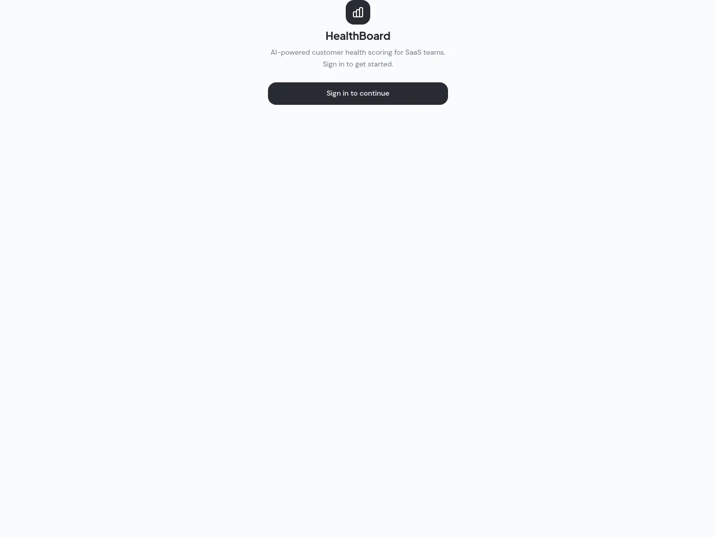 SaaS Customer Healthboard