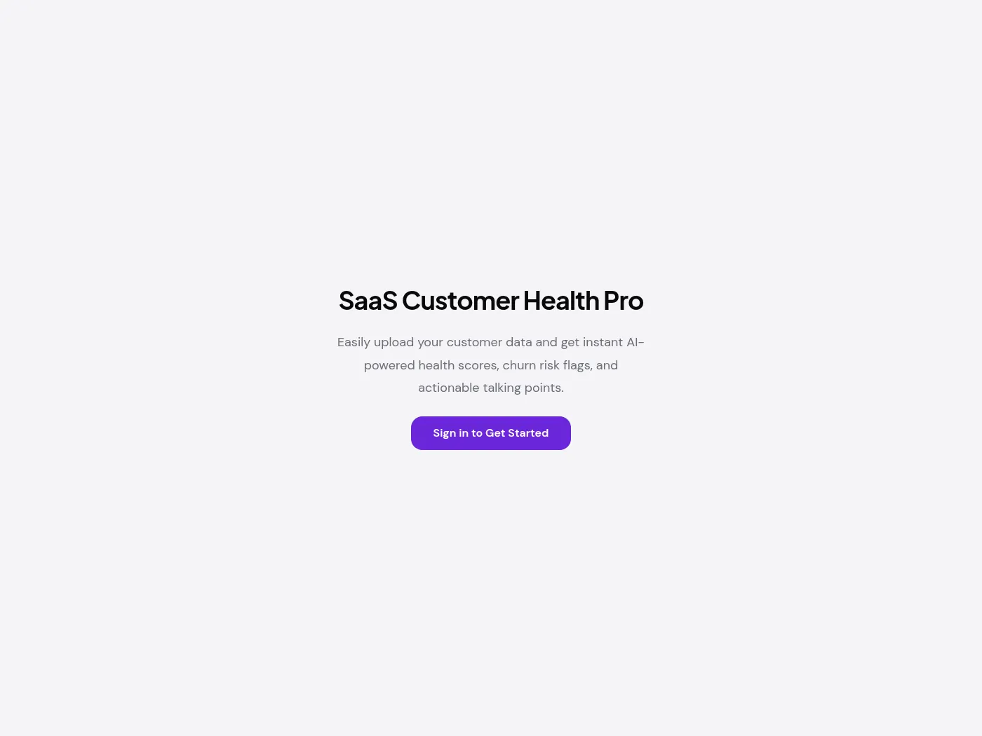 SaaS Customer Health Pro