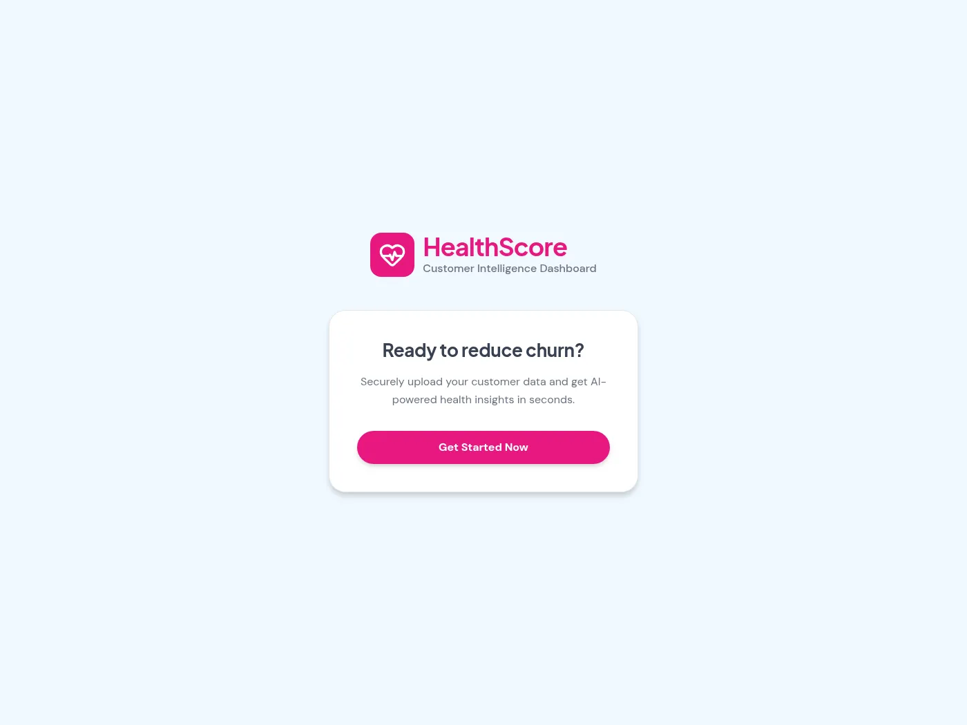 HealthScore Dashboard