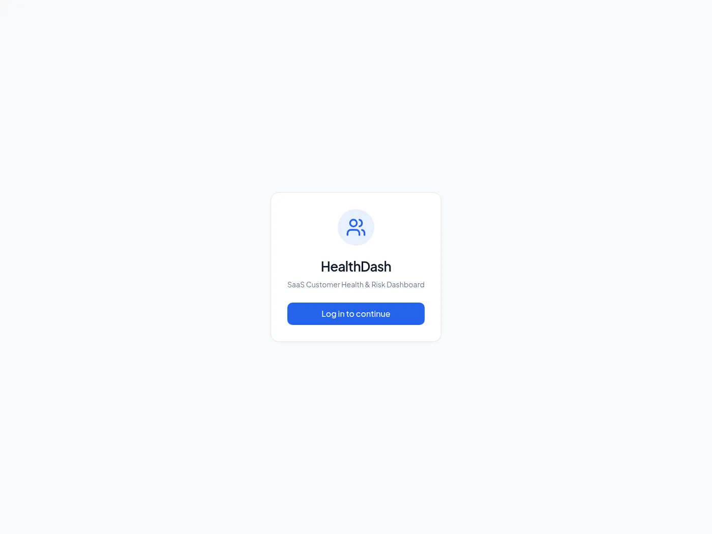 SaaS Customer Health Dash