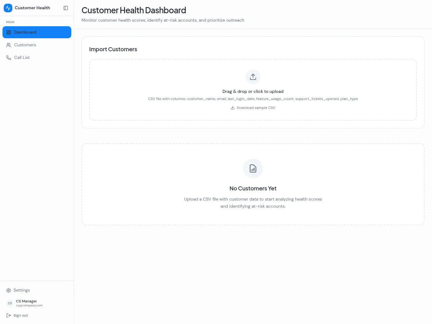 Customer Health Pro